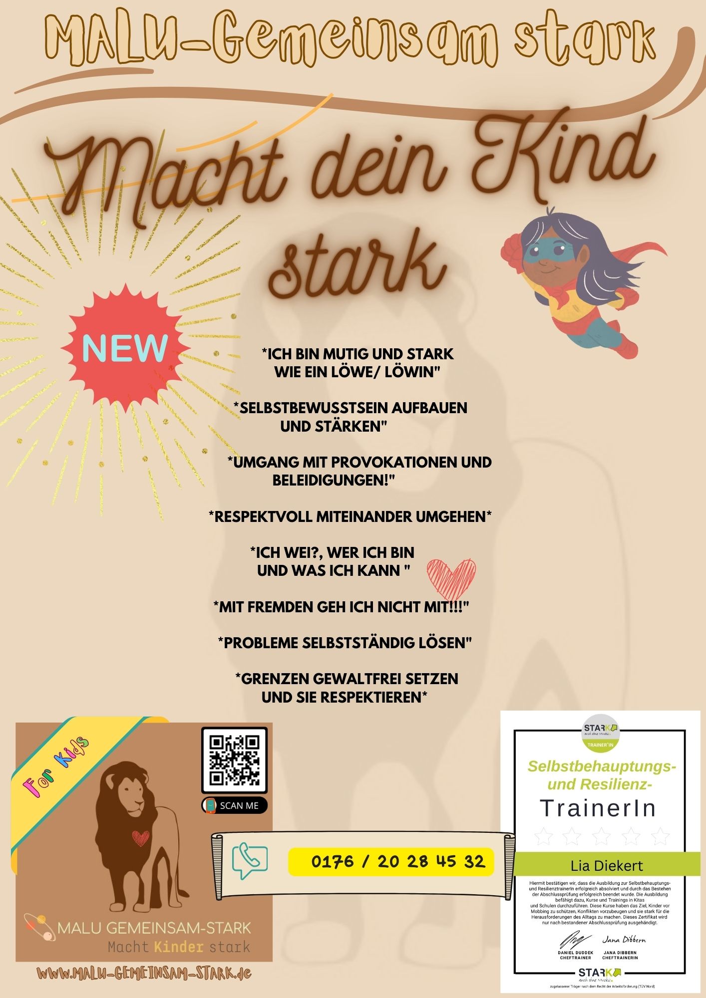 Online - Workshop Selbstbehauptungs- Resilienz Training | Kindaling.de